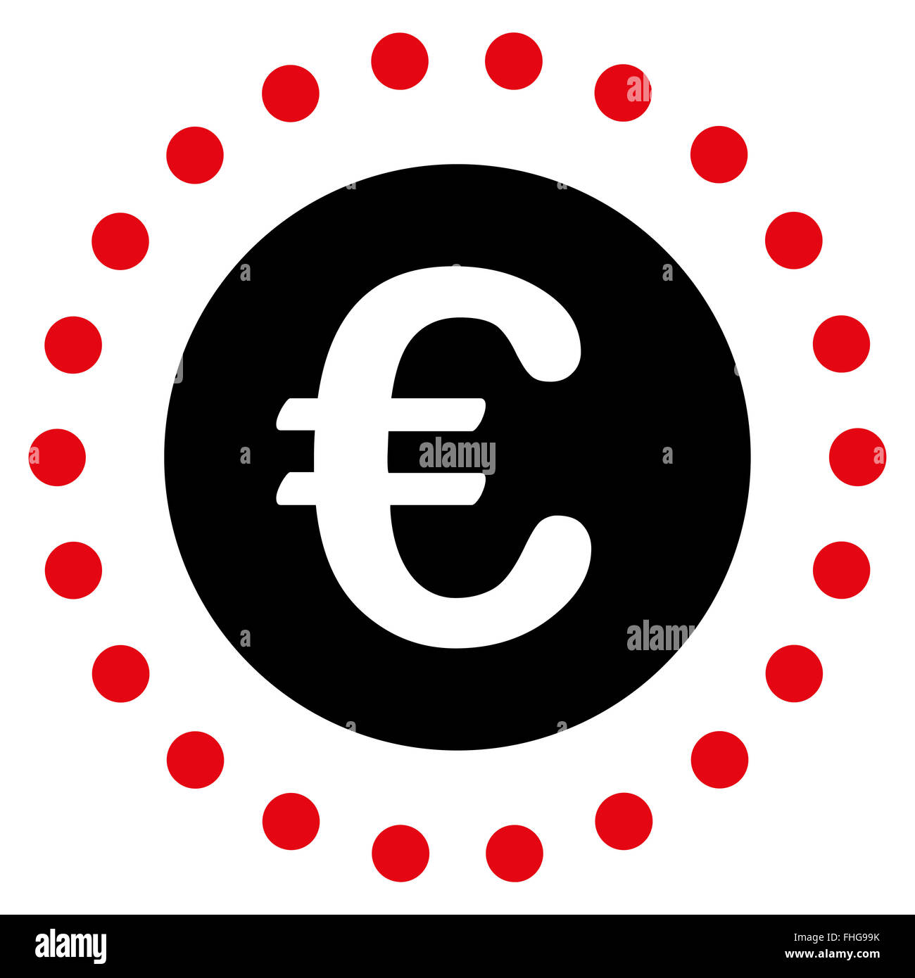 Euro Gold Coin Icon Stock Photo - Alamy