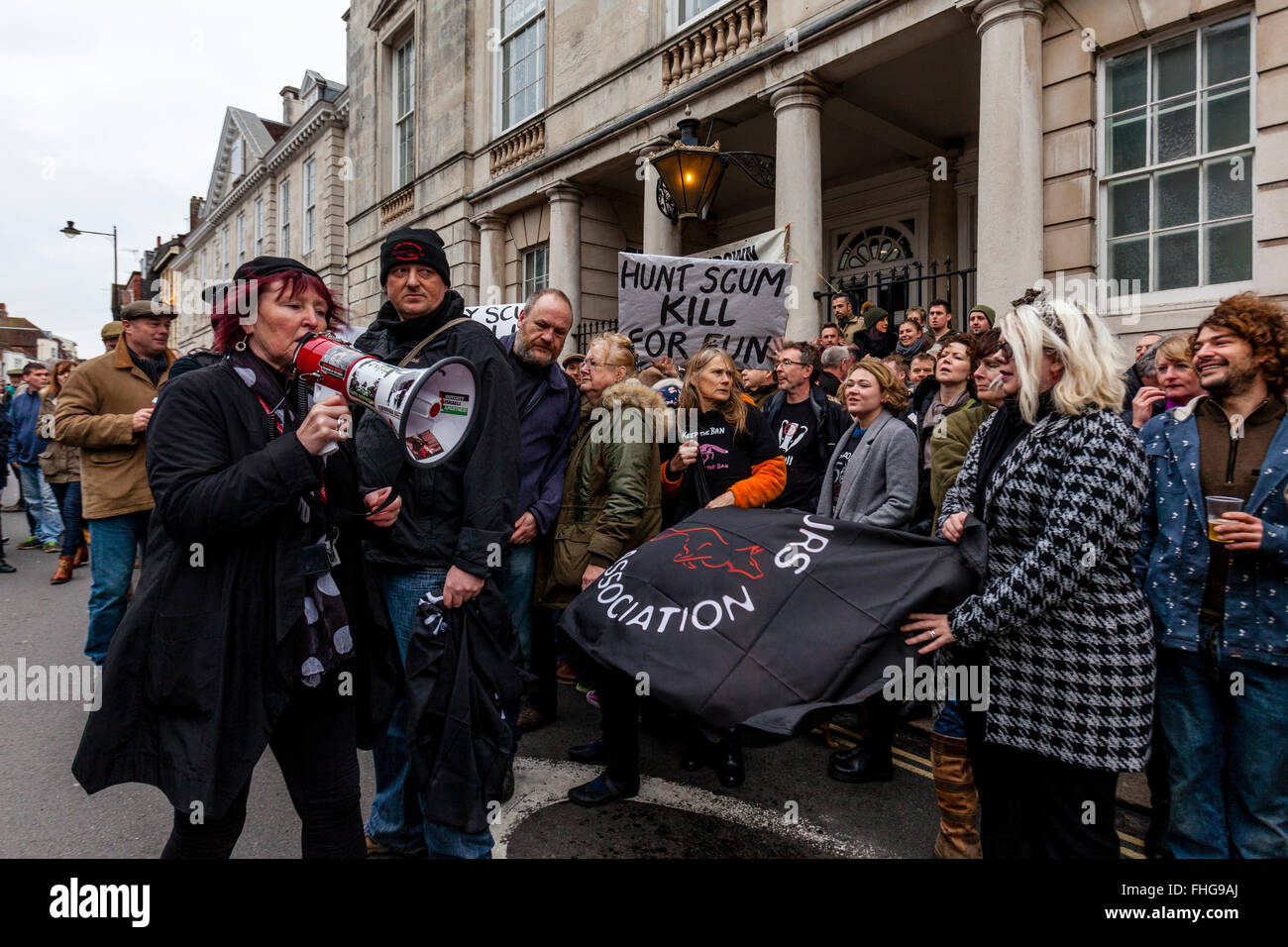 Lewes hunt protest hi-res stock photography and images - Alamy