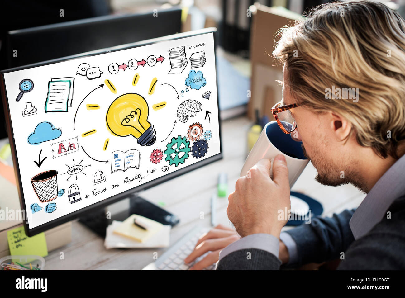 Planning Ideas Innovation Creativity Knowledge Vision Concept Stock ...