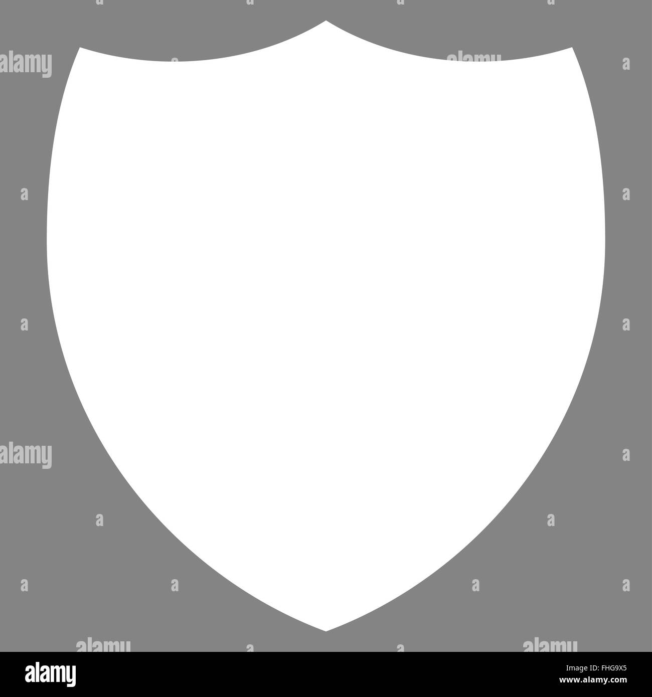Shield flat white color icon Stock Photo - Alamy