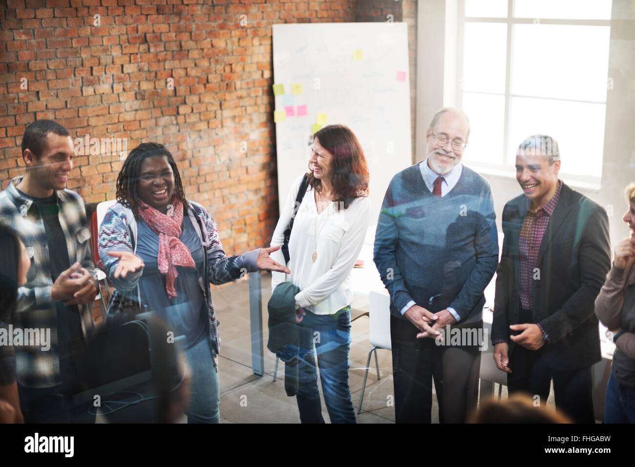 Business Team Meeting Working Talking Concept Stock Photo - Alamy