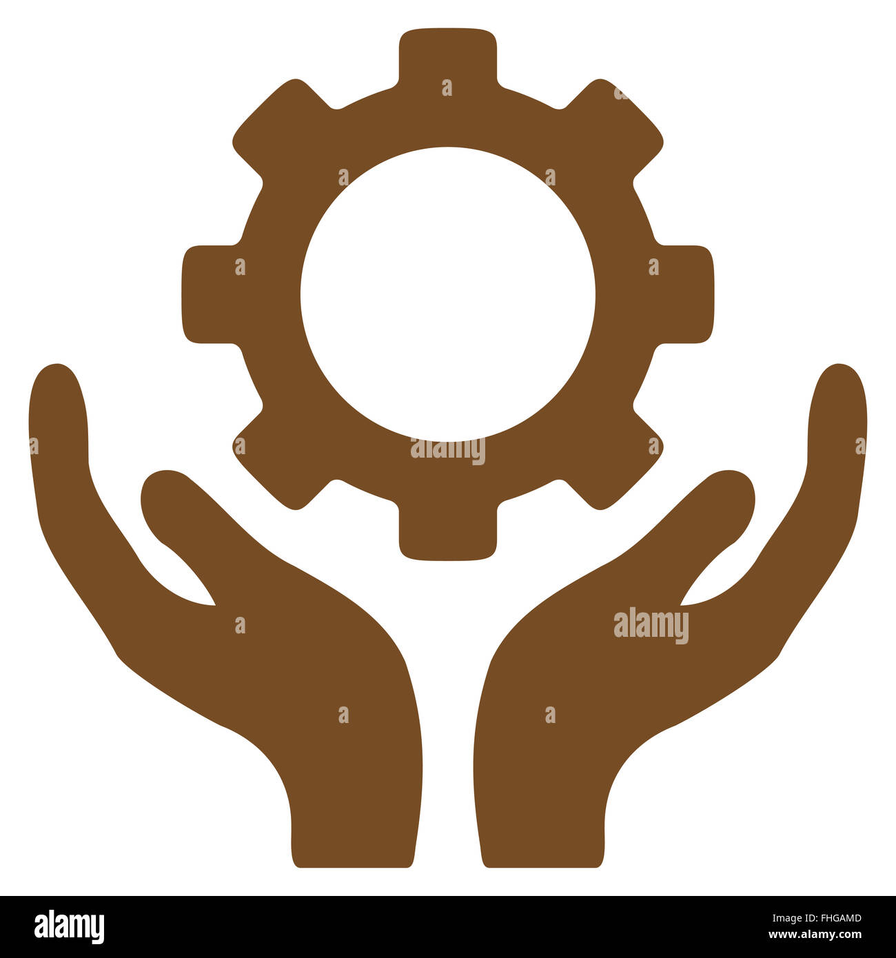 Maintenance Flat Icon Stock Photo - Alamy