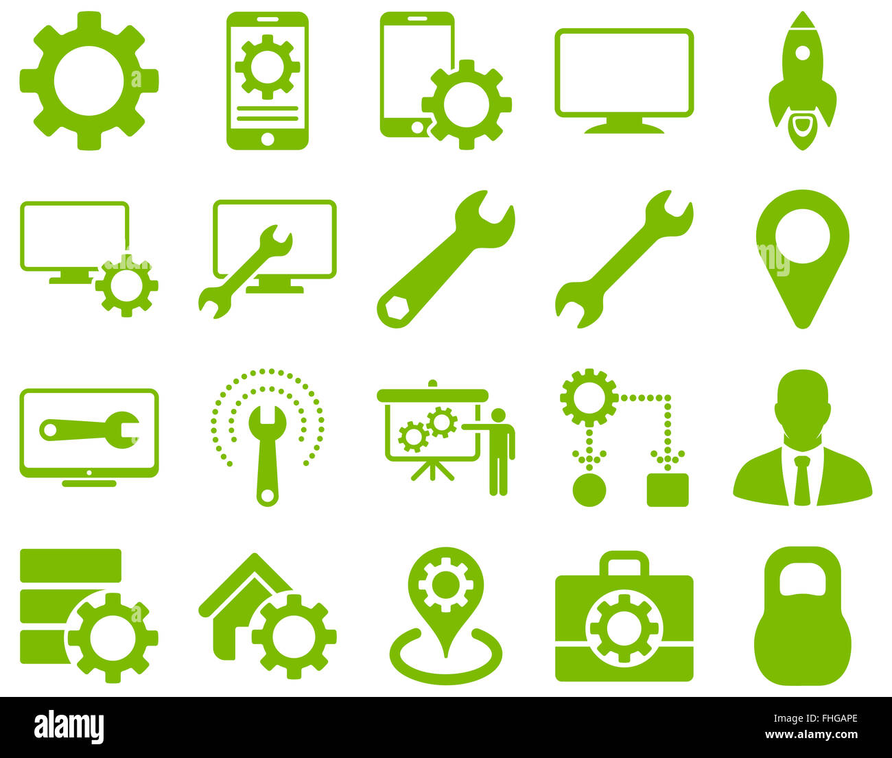 Settings and Tools Icons Stock Photo - Alamy