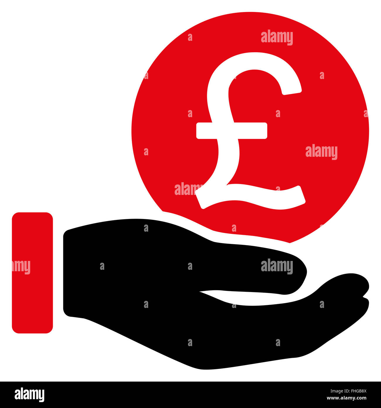 British Pound Coin Payment Icon Stock Photo - Alamy
