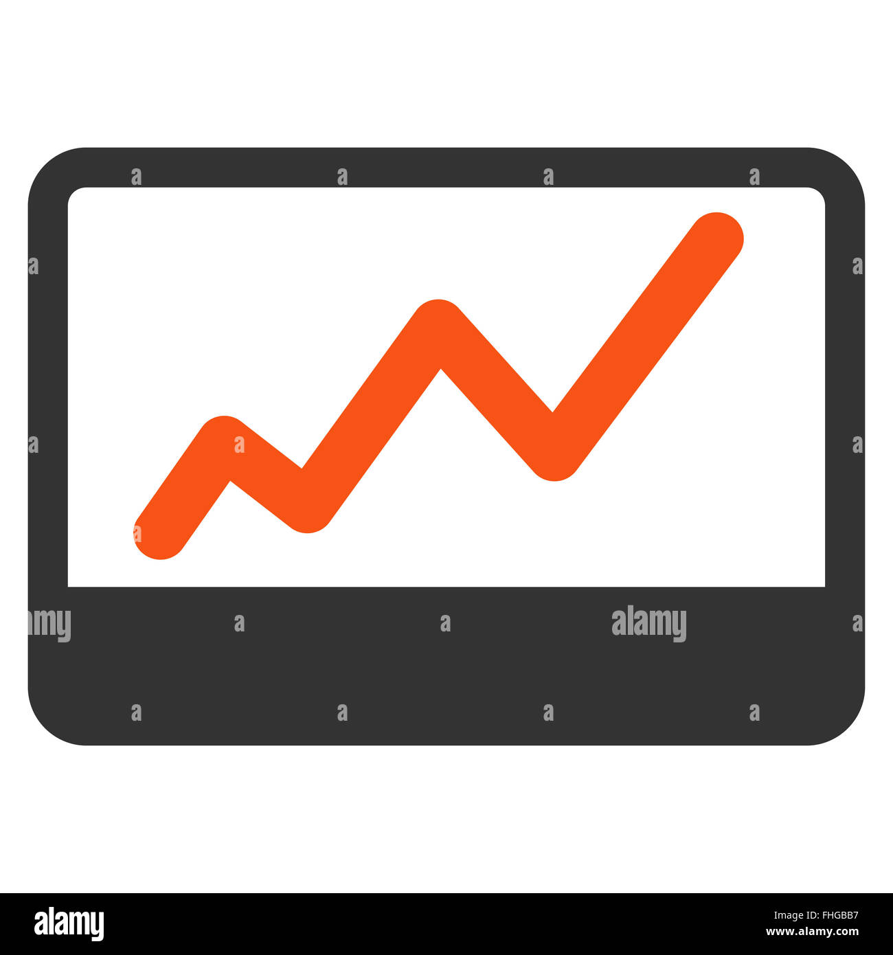 Stock Market icon from Business Bicolor Set Stock Photo - Alamy