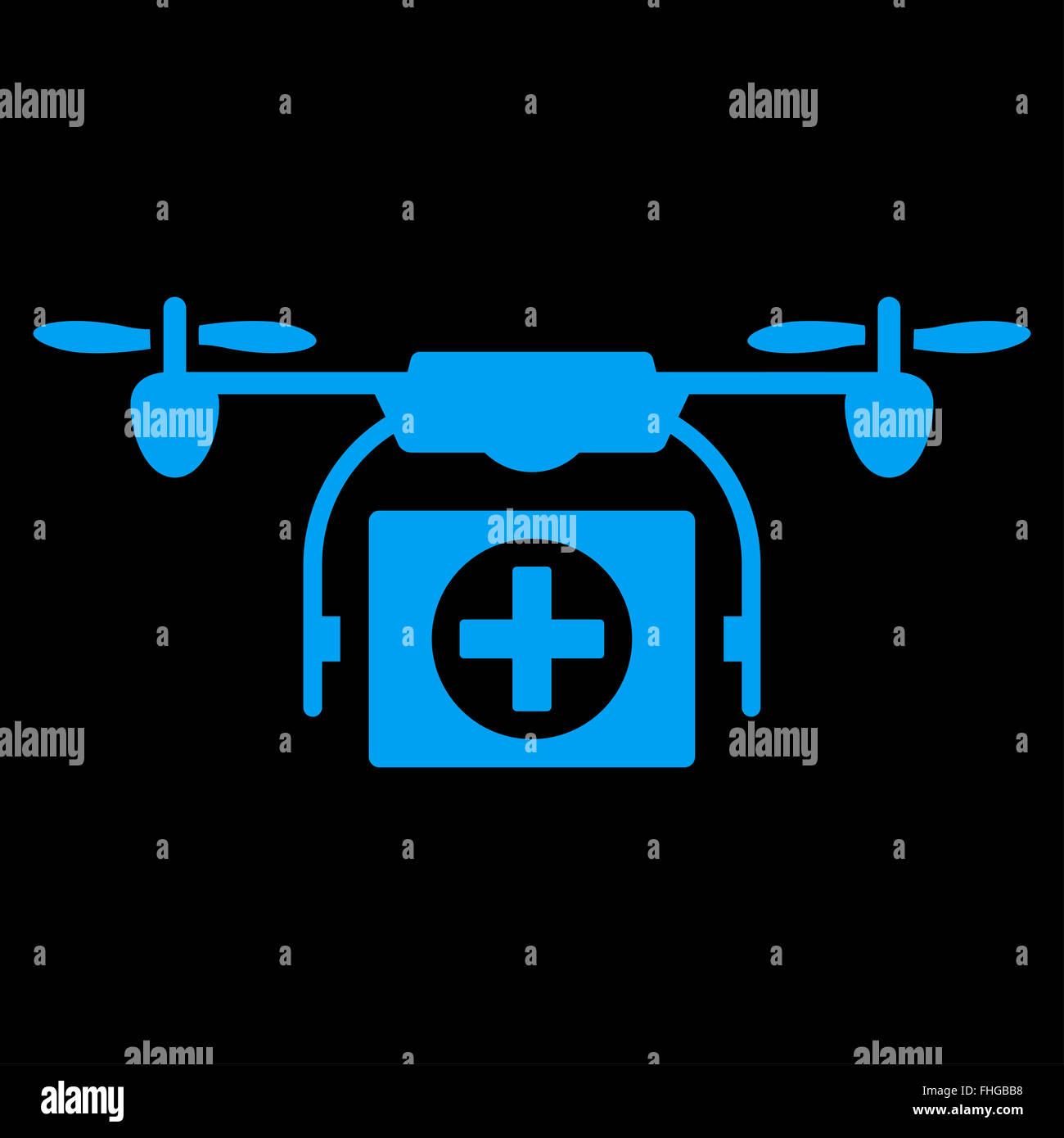 Medical Drone Icon Stock Photo - Alamy