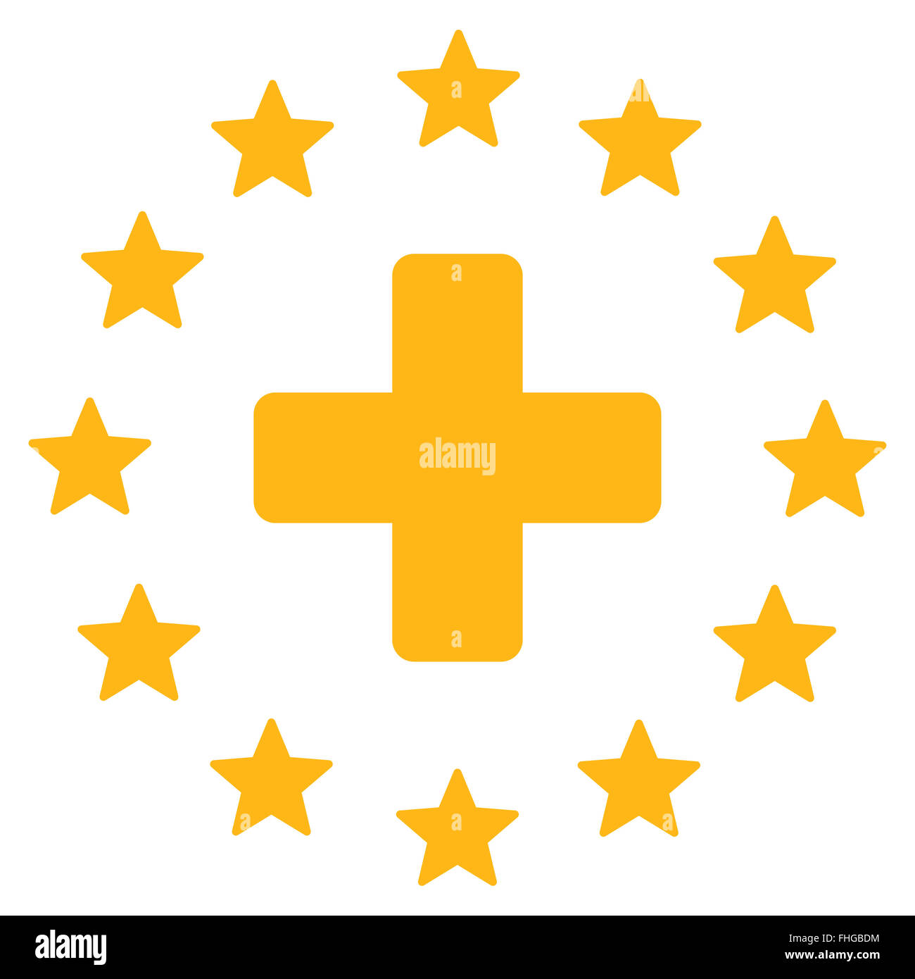 Euro Medicine Icon Stock Photo - Alamy