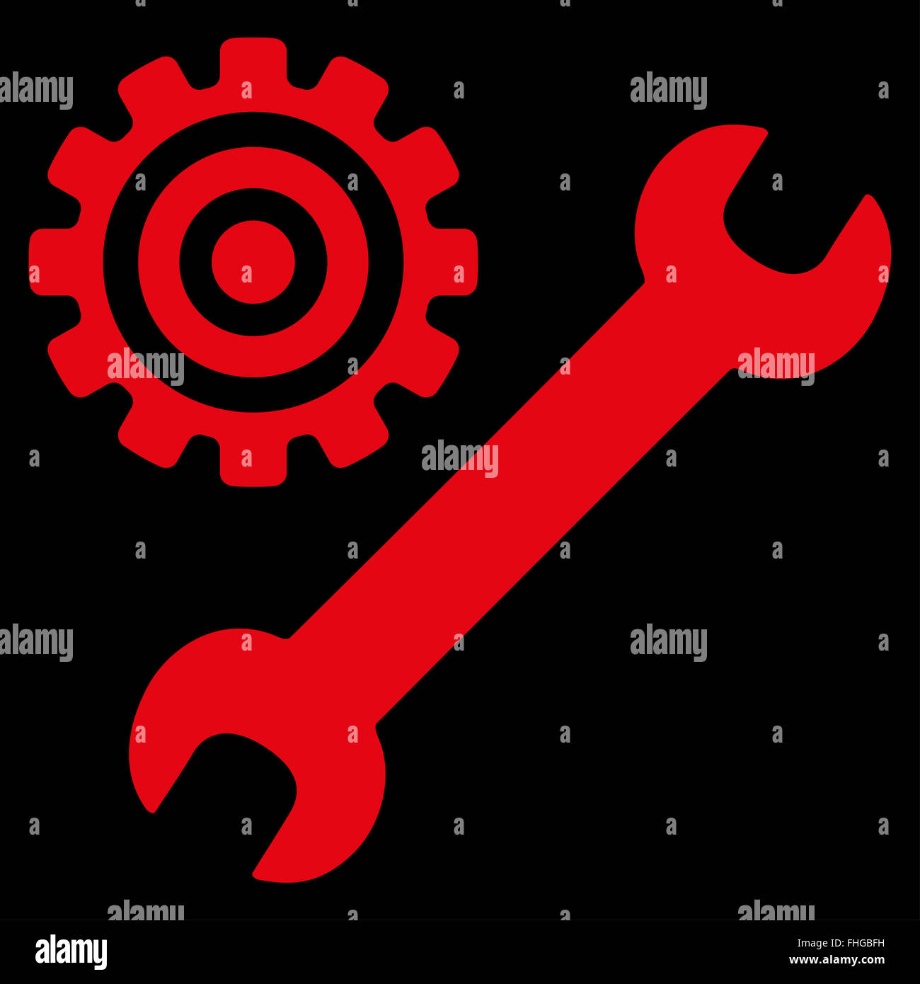 Service Tools Icon Stock Photo - Alamy