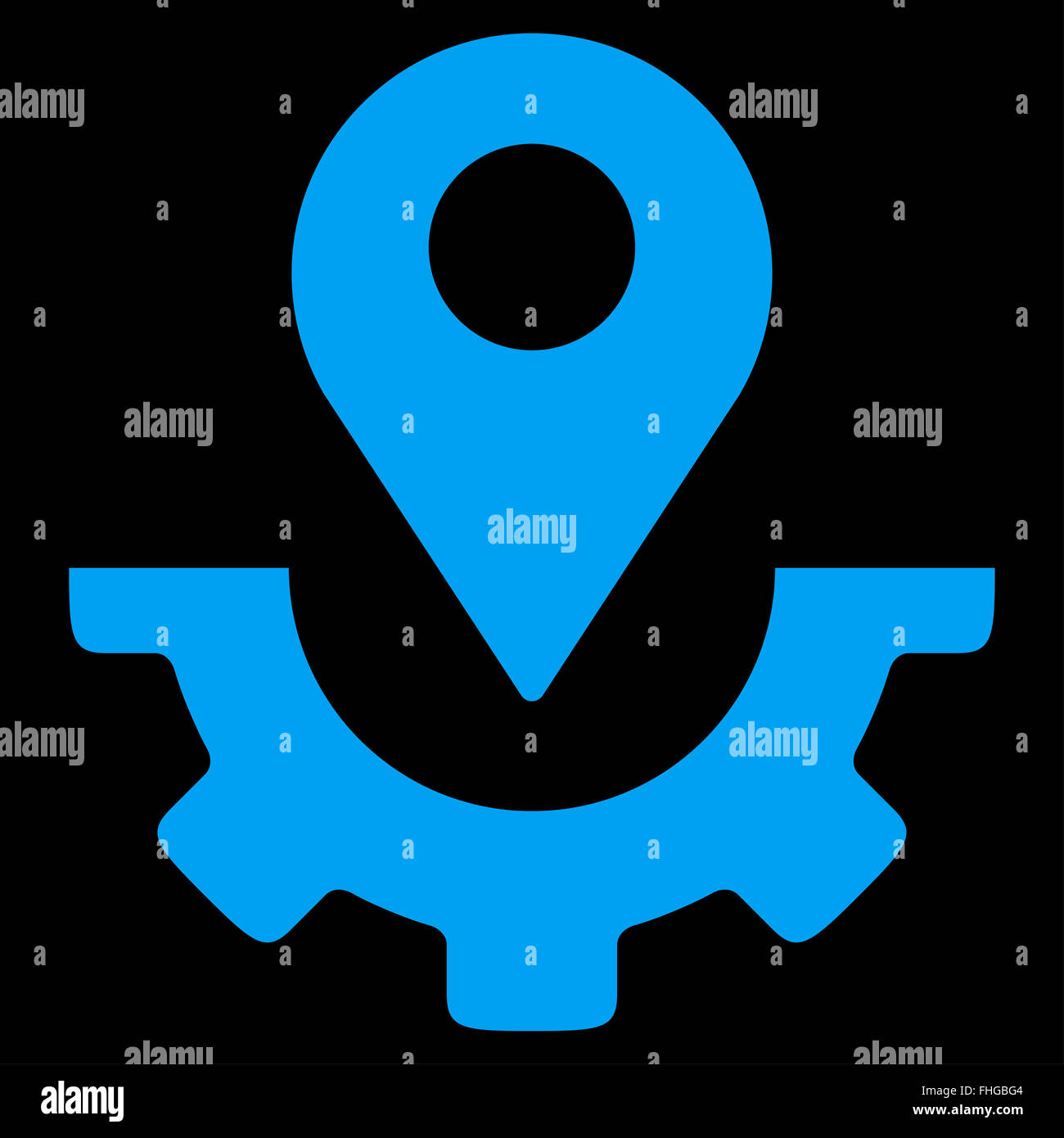 Service Map Marker Icon Stock Photo - Alamy