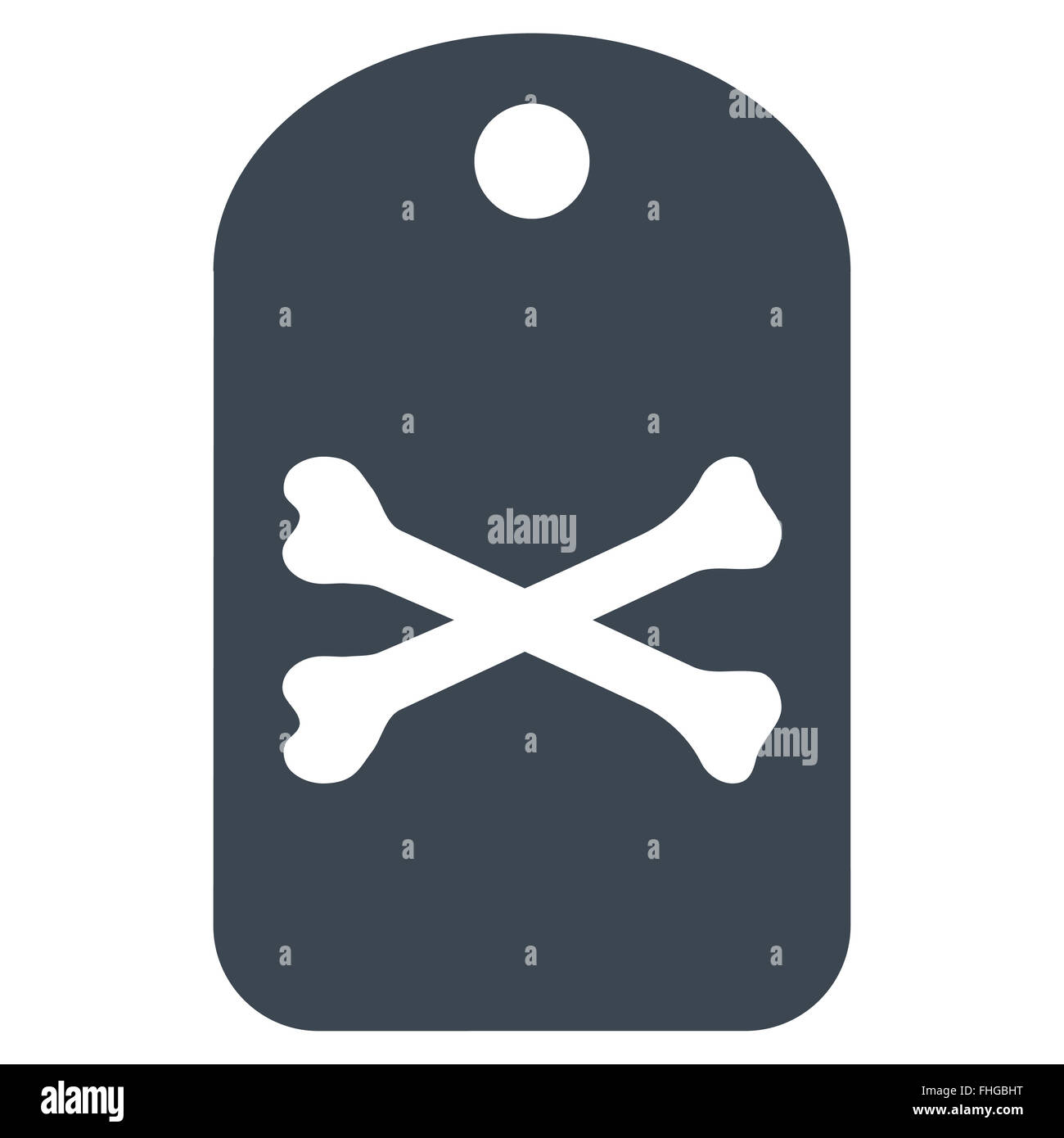 Death Tag Icon Stock Photo - Alamy