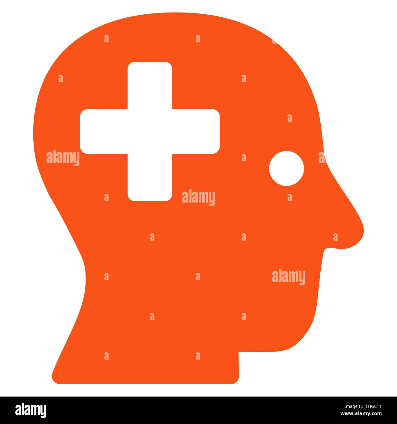 Plus Head Icon Stock Photo - Alamy