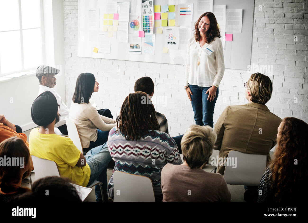 Design Team Meeting Presentation Creative Concept Stock Photo - Alamy