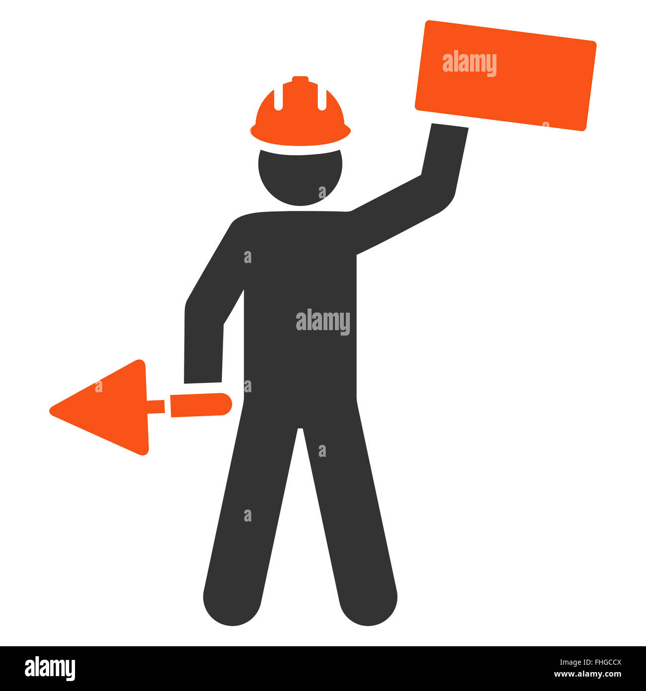 Builder icon from Basic Plain Icon Set Stock Photo - Alamy