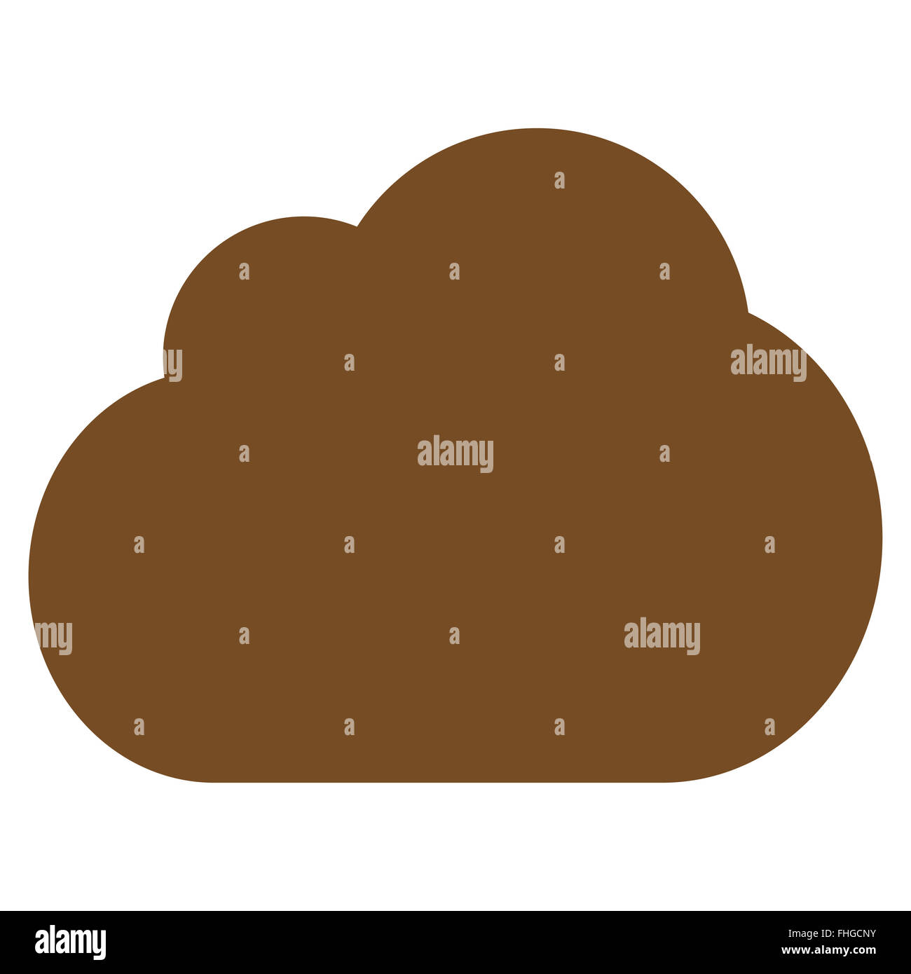 Cloud flat brown color icon Stock Photo - Alamy