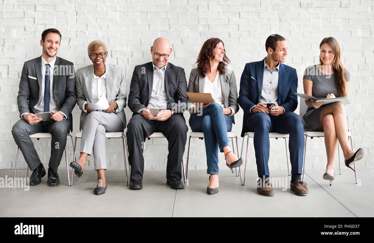 Business People Meeting Corporate Digital Device Connection Concept ...