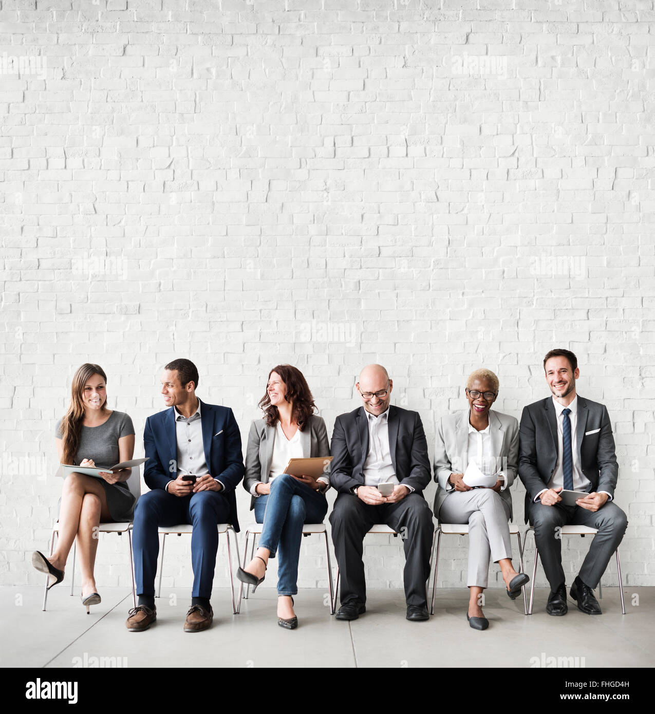 Business People Meeting Corporate Digital Device Connection Concept ...