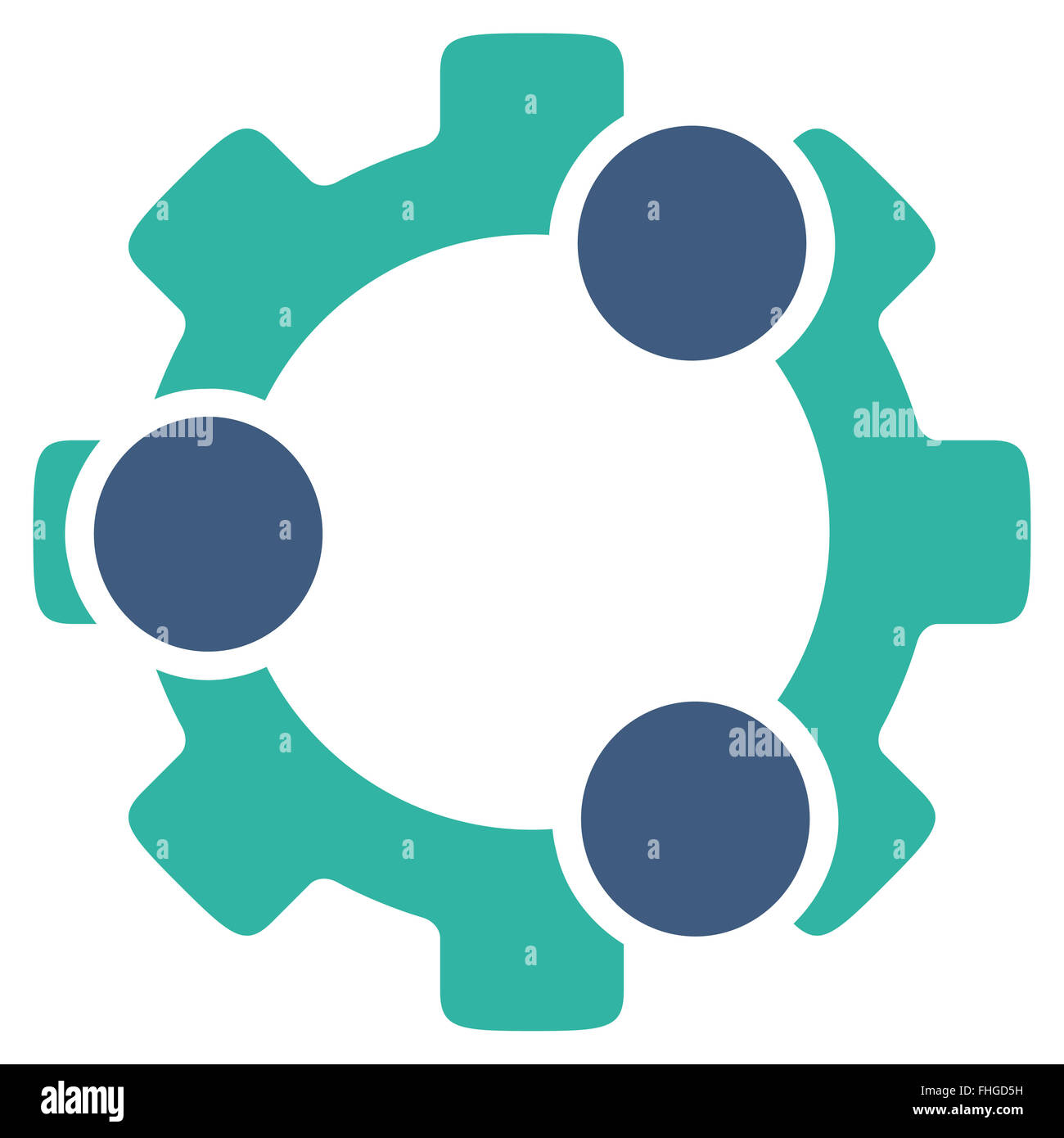 Teamwork Flat Icon Stock Photo - Alamy