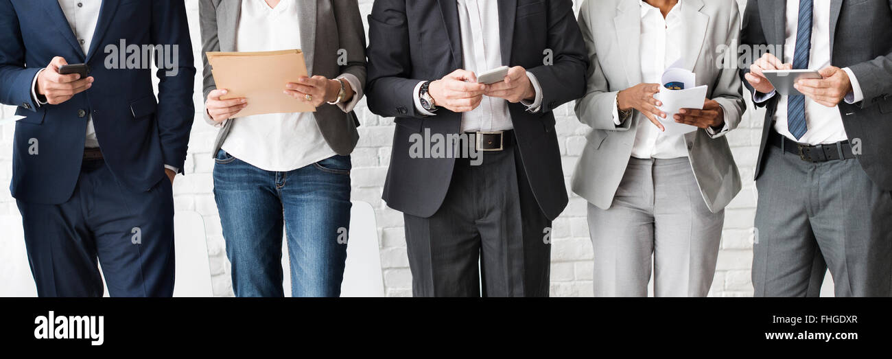 Business People Meeting Corporate Digital Device Connection Concept ...