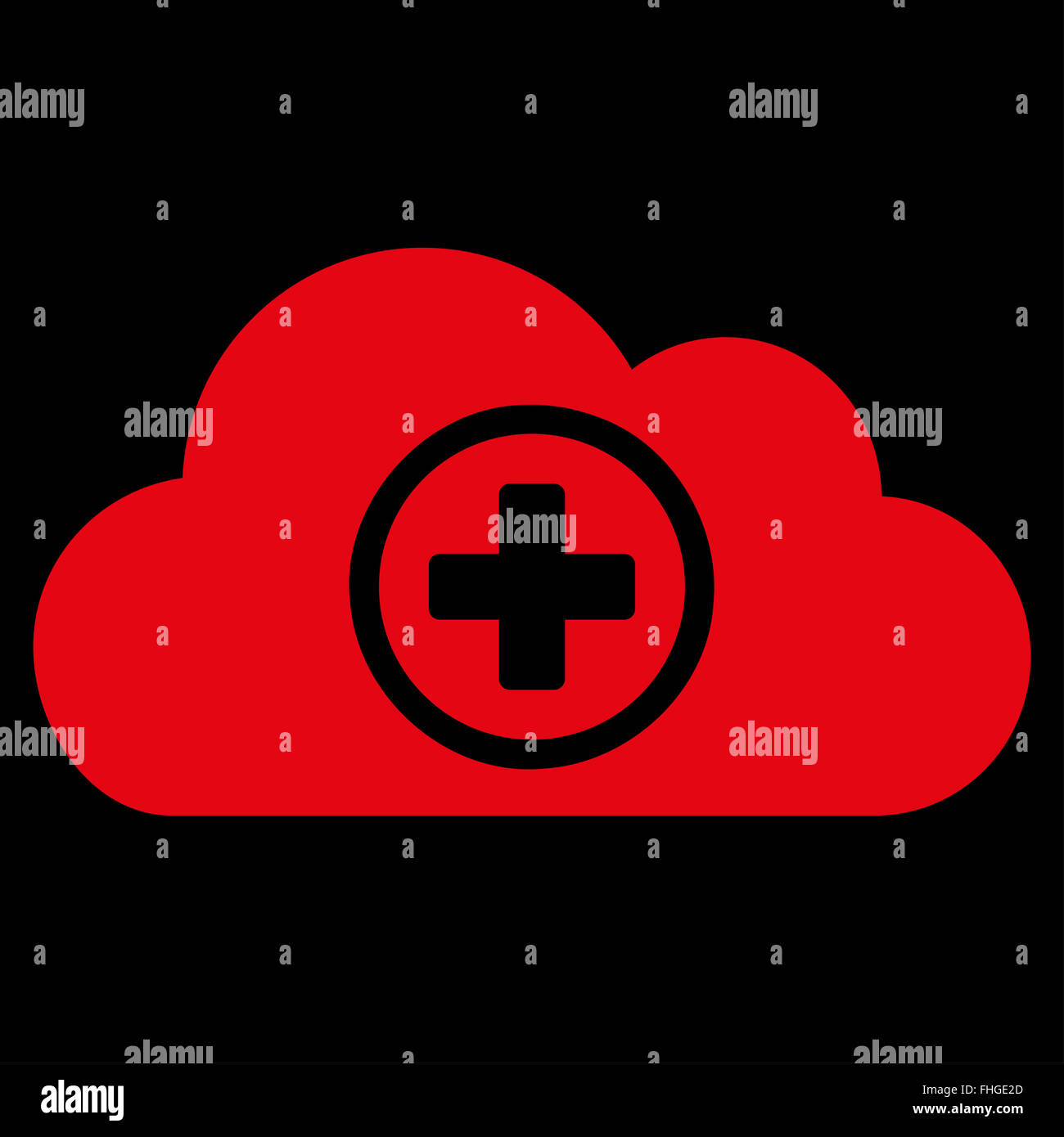 Health Care Cloud Icon Stock Photo - Alamy