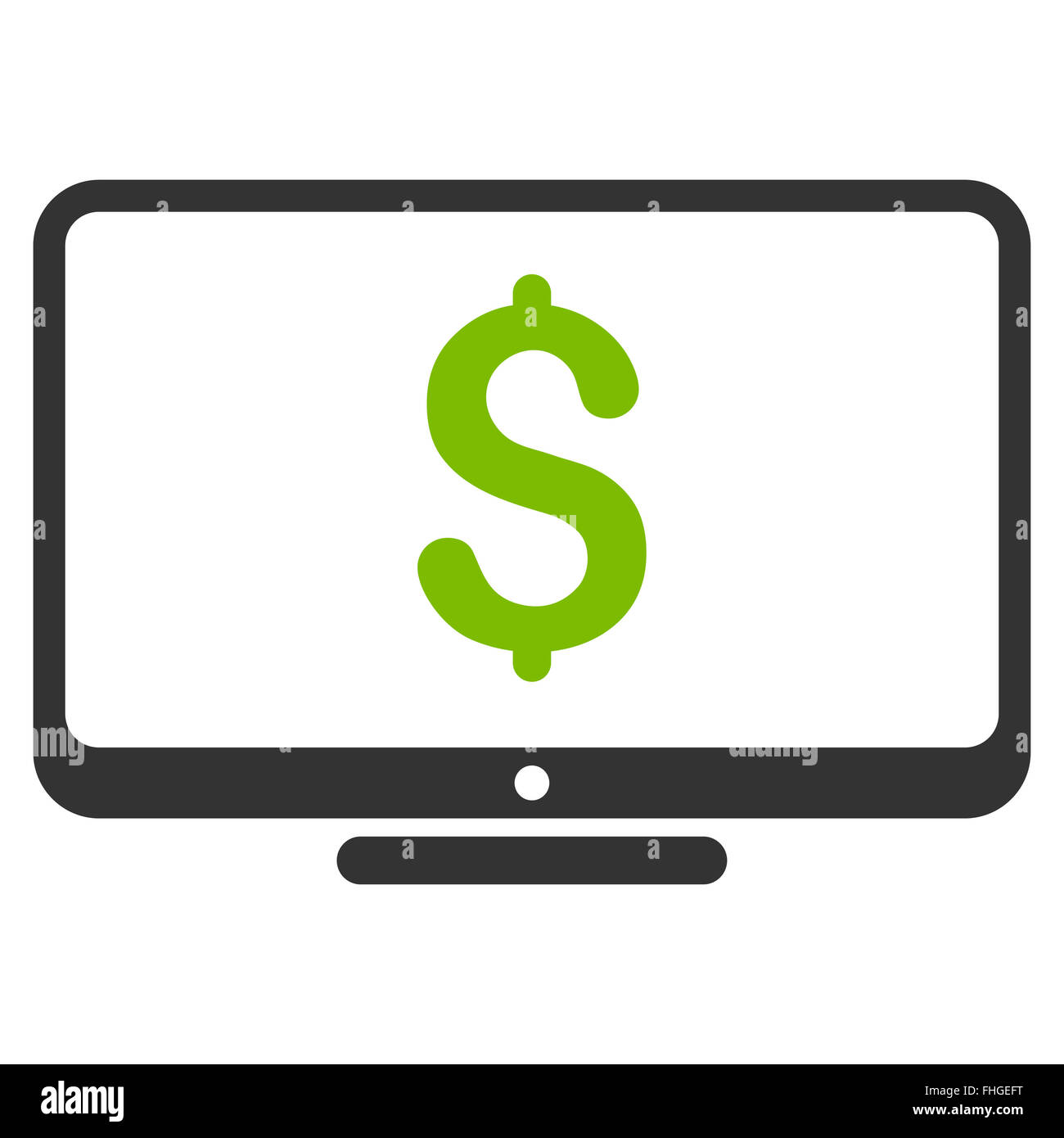 Financial Monitoring Icon Stock Photo - Alamy