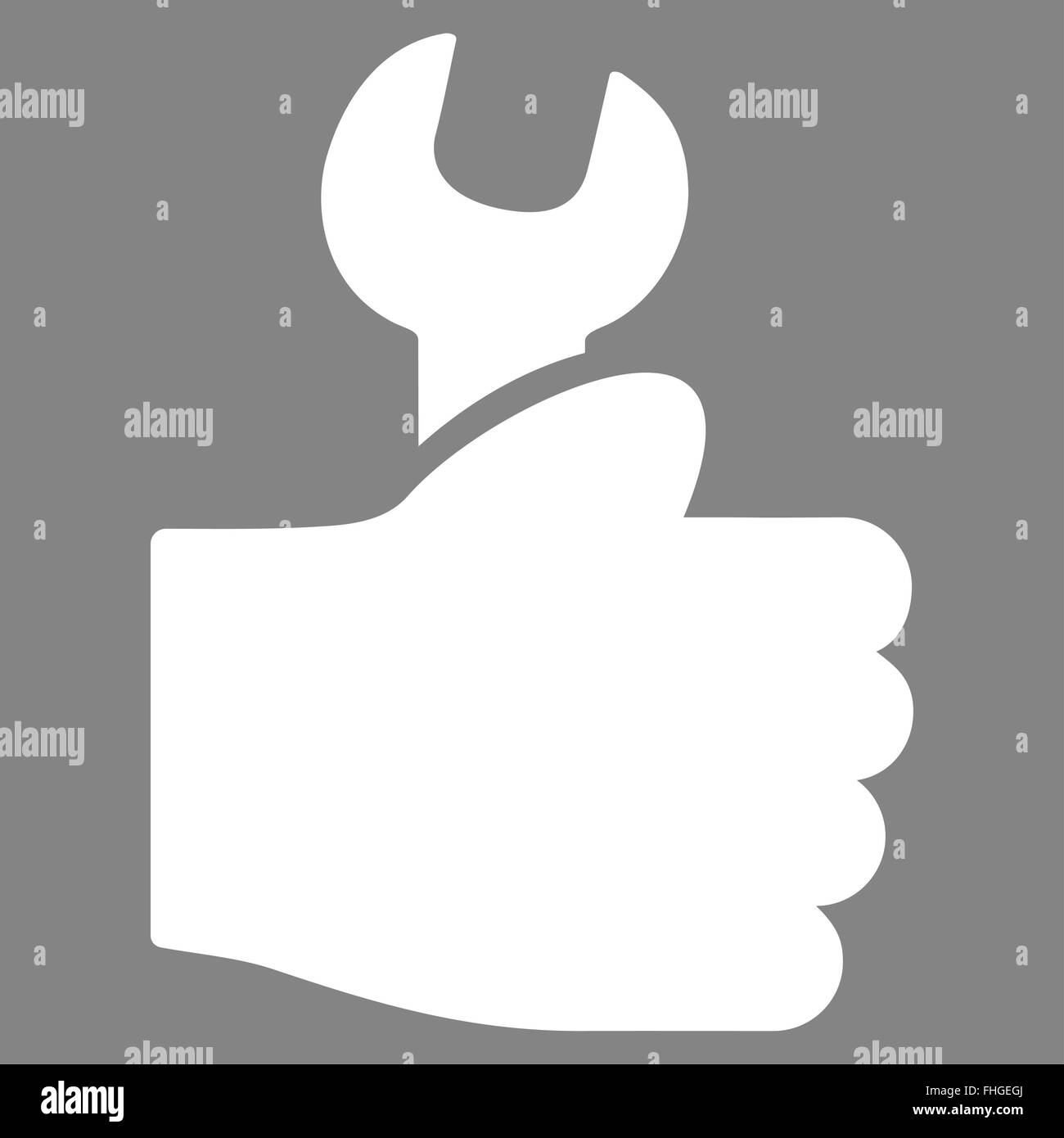 Service Hand Icon Stock Photo - Alamy