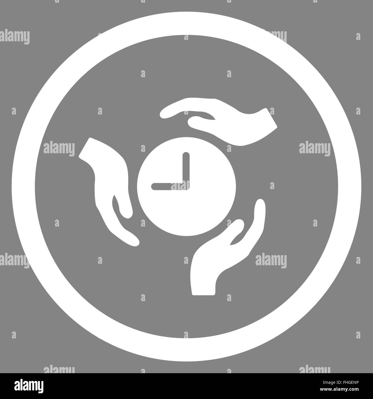 Time Care Icon Stock Photo - Alamy