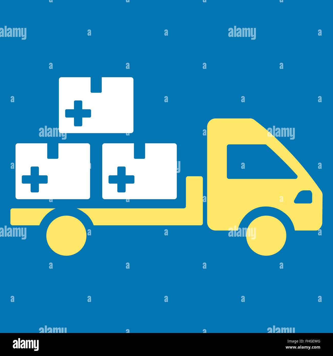 Medication Delivery Icon Stock Photo - Alamy