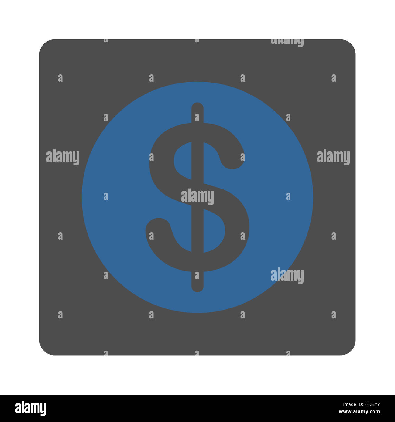 Dollar Coin Icon Stock Photo - Alamy