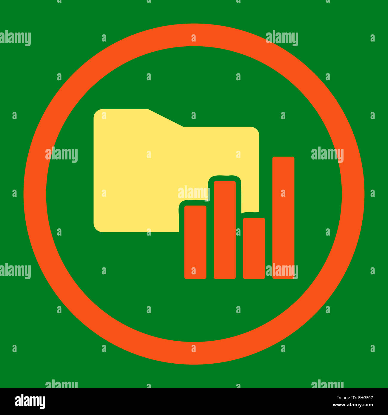 Charts Folder icon Stock Photo - Alamy