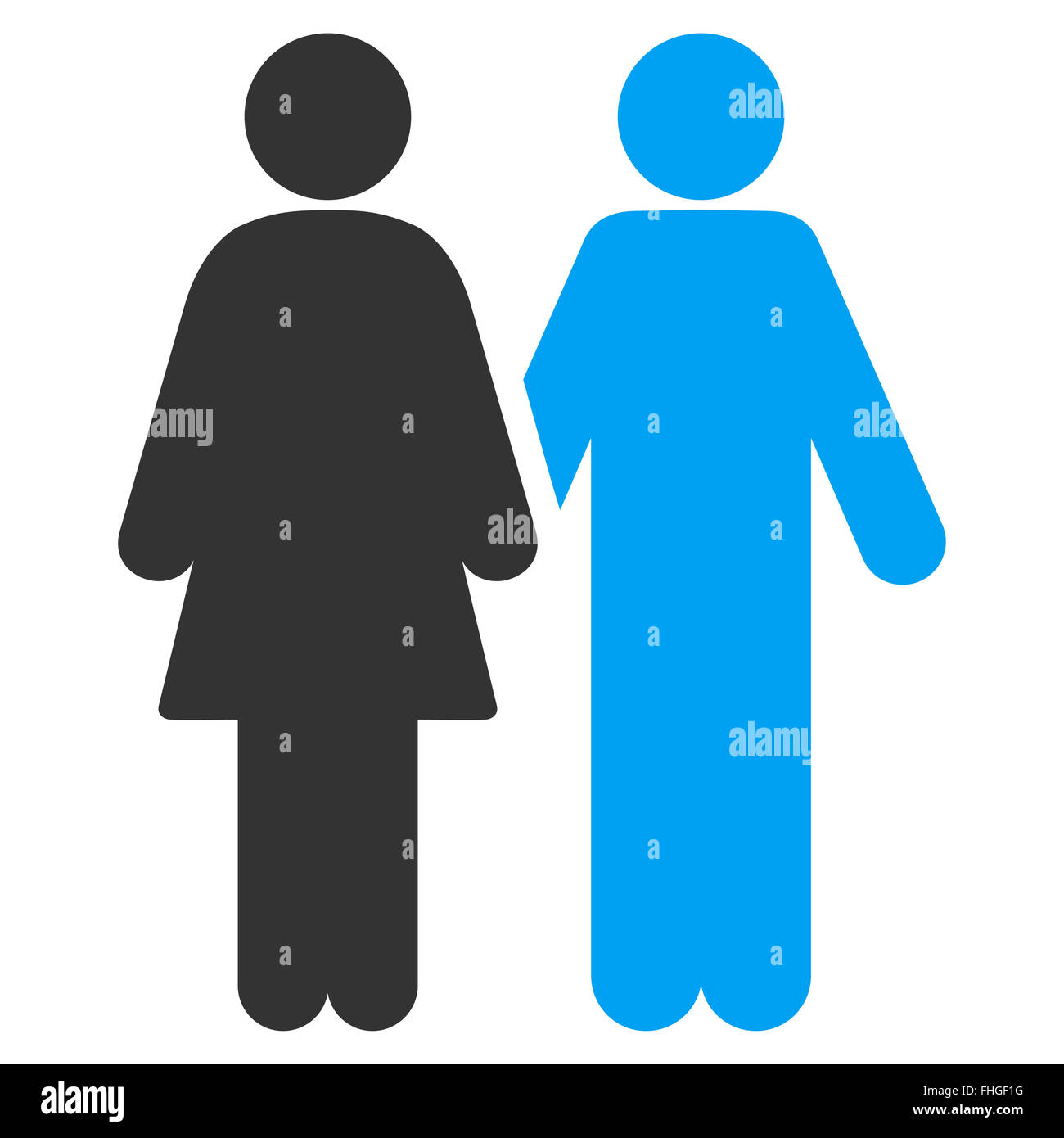 Human Couple Icon Stock Photo - Alamy