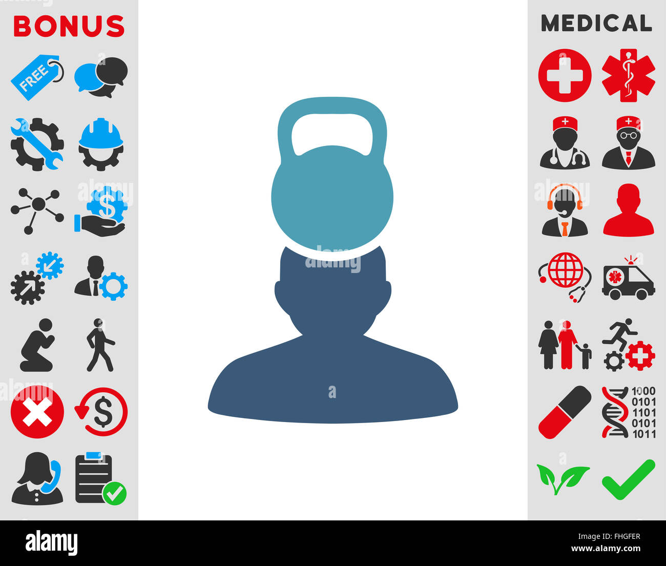 Patient Stress Icon Stock Photo - Alamy