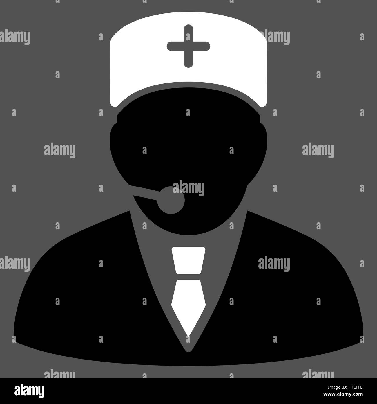 Medical Manager Icon Stock Photo - Alamy