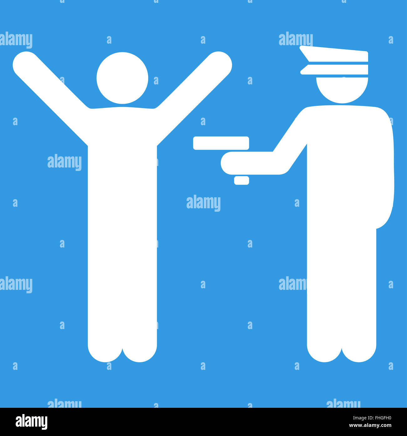 Angry guard prisoner hi-res stock photography and images - Alamy