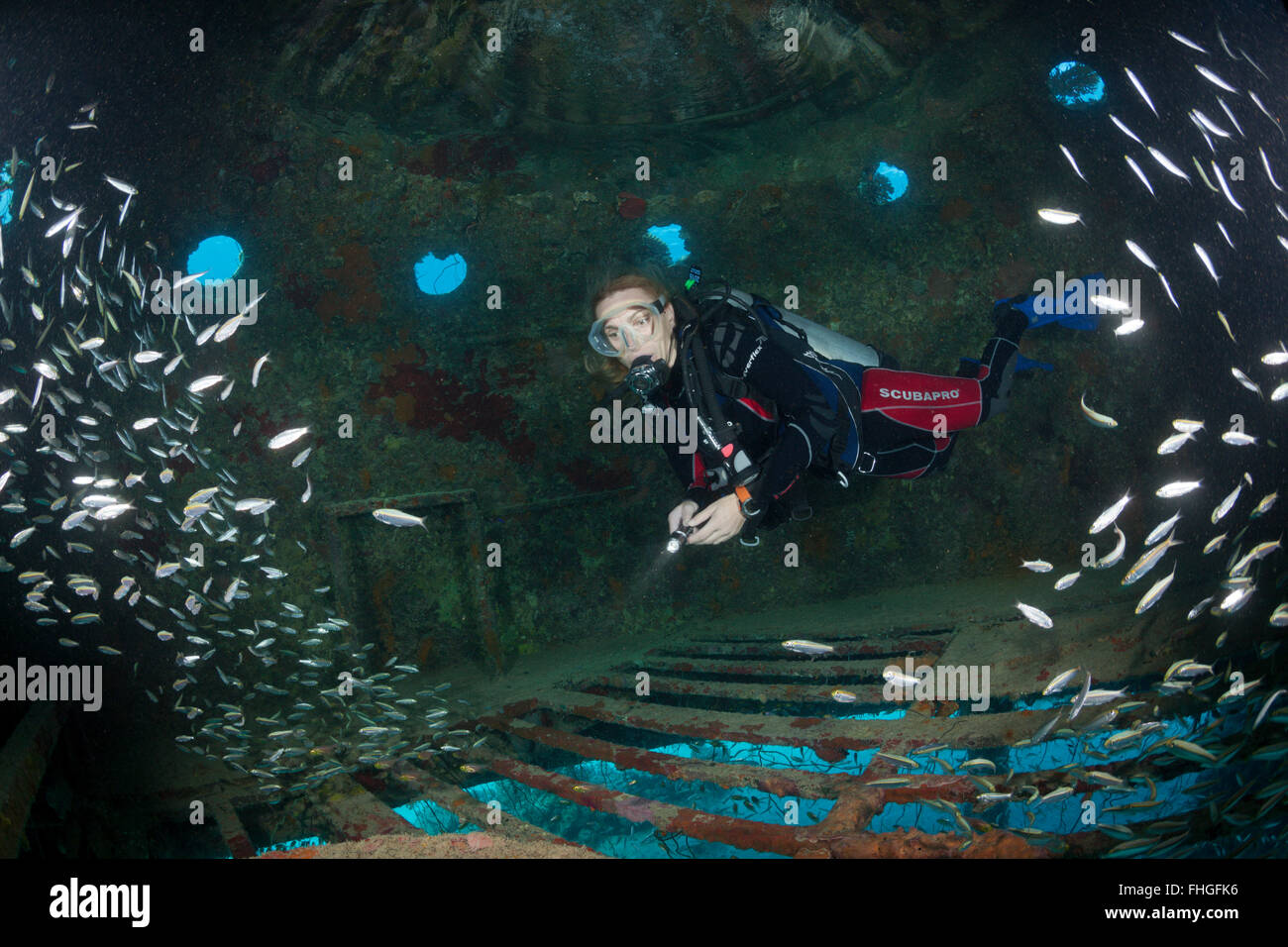 Diving Cousteaus Underwater Habitat Precontinent II, Shaab Rumi, Red ...