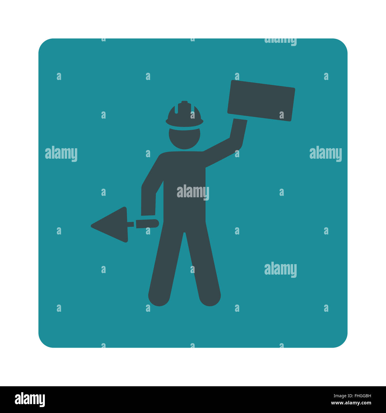 Builder icon from Basic Plain Icon Set Stock Photo - Alamy