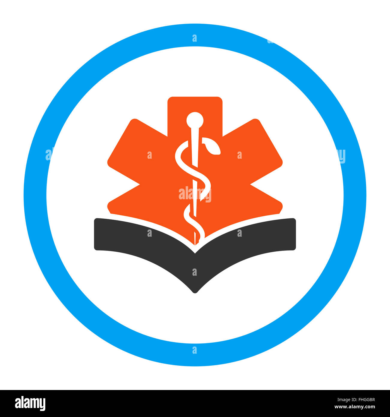 Medical Knowledge Rounded Vector Icon Stock Photo - Alamy