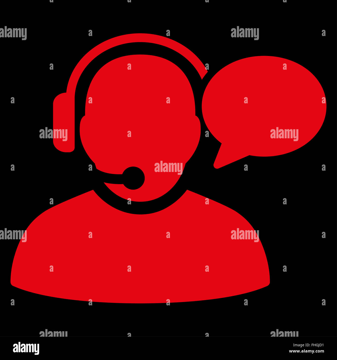 Operator Message Icon Stock Photo - Alamy