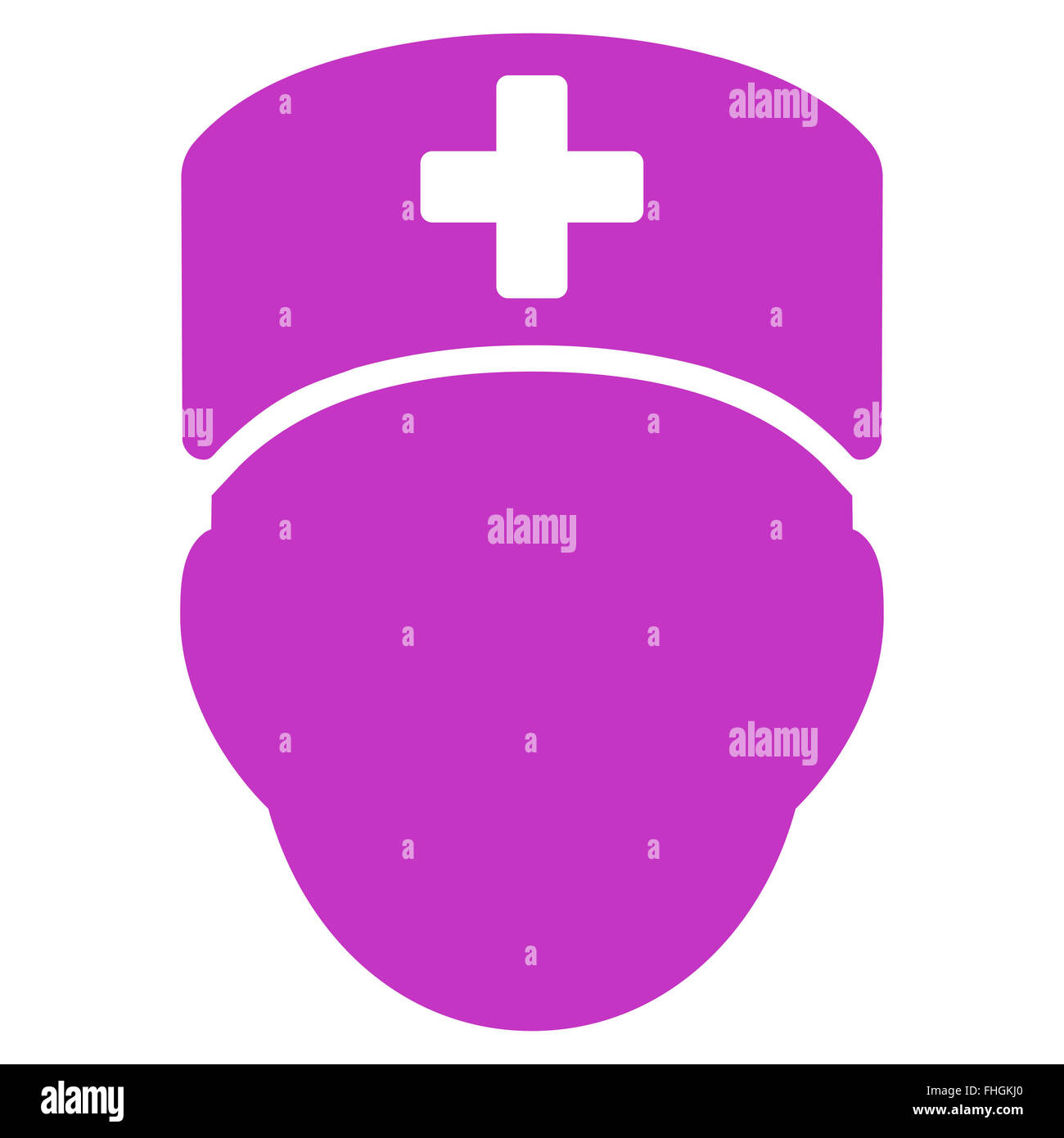 Doctor Head Icon Stock Photo - Alamy