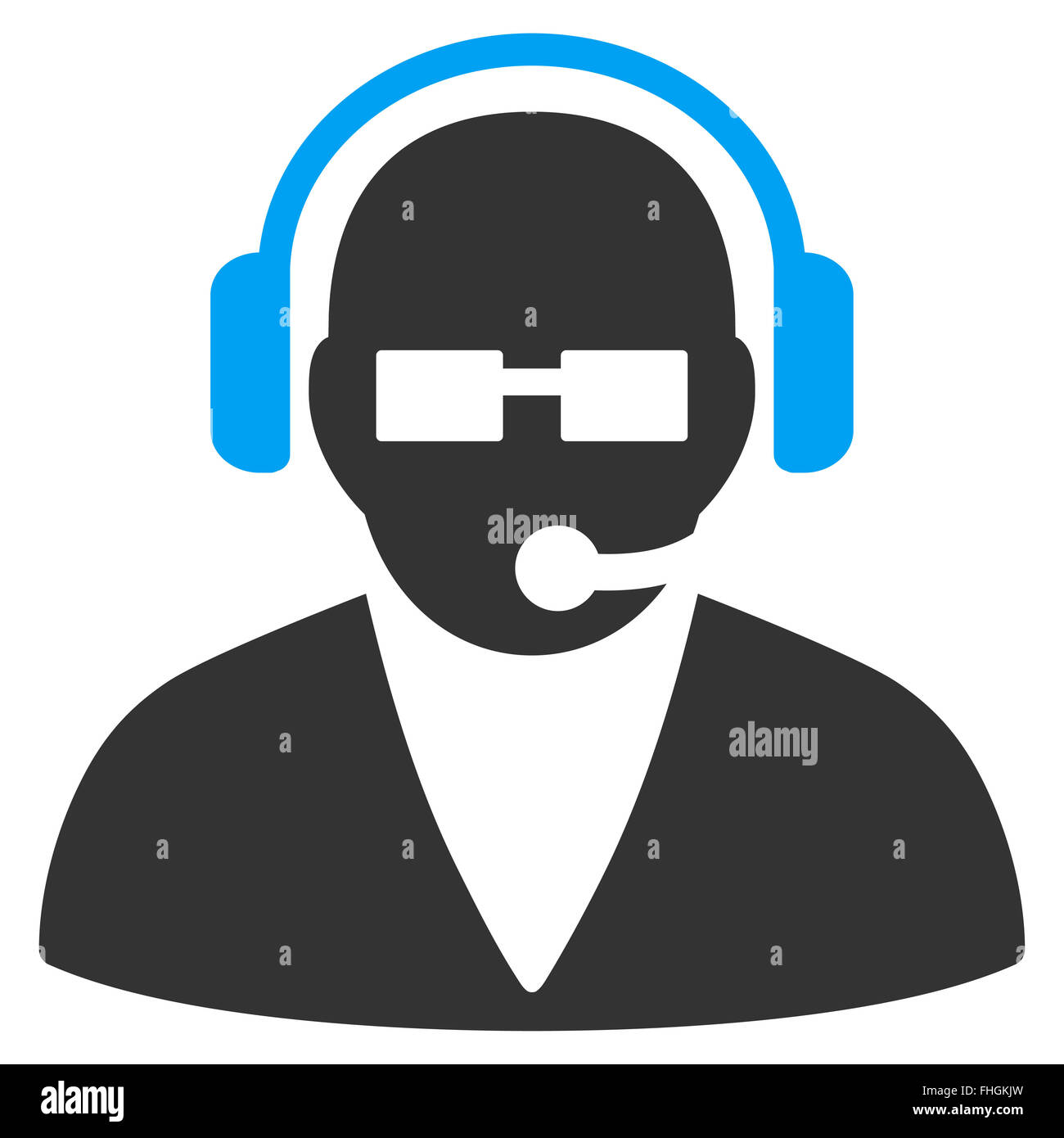 Support Operator Icon Stock Photo - Alamy