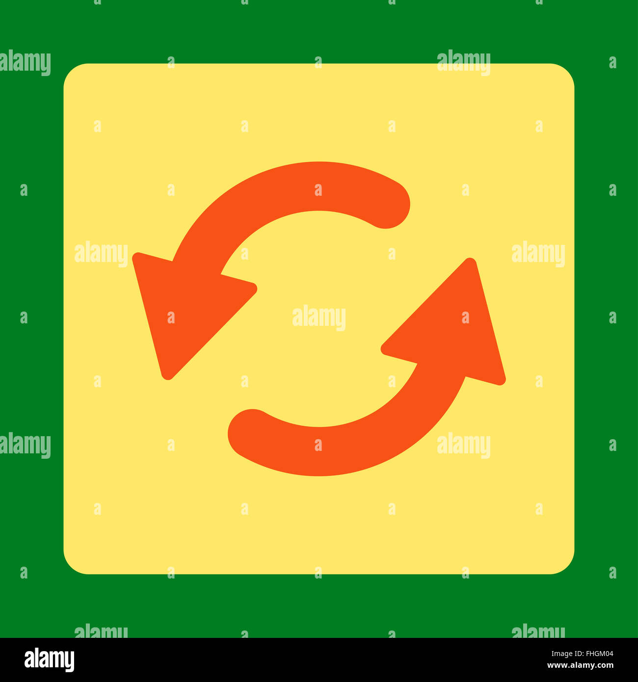 Refresh Ccw flat orange and yellow colors rounded button Stock Photo ...