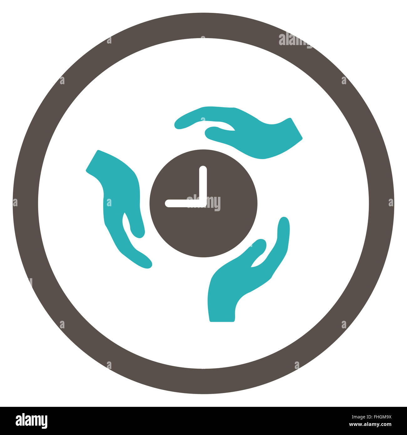 Time Care Icon Stock Photo - Alamy