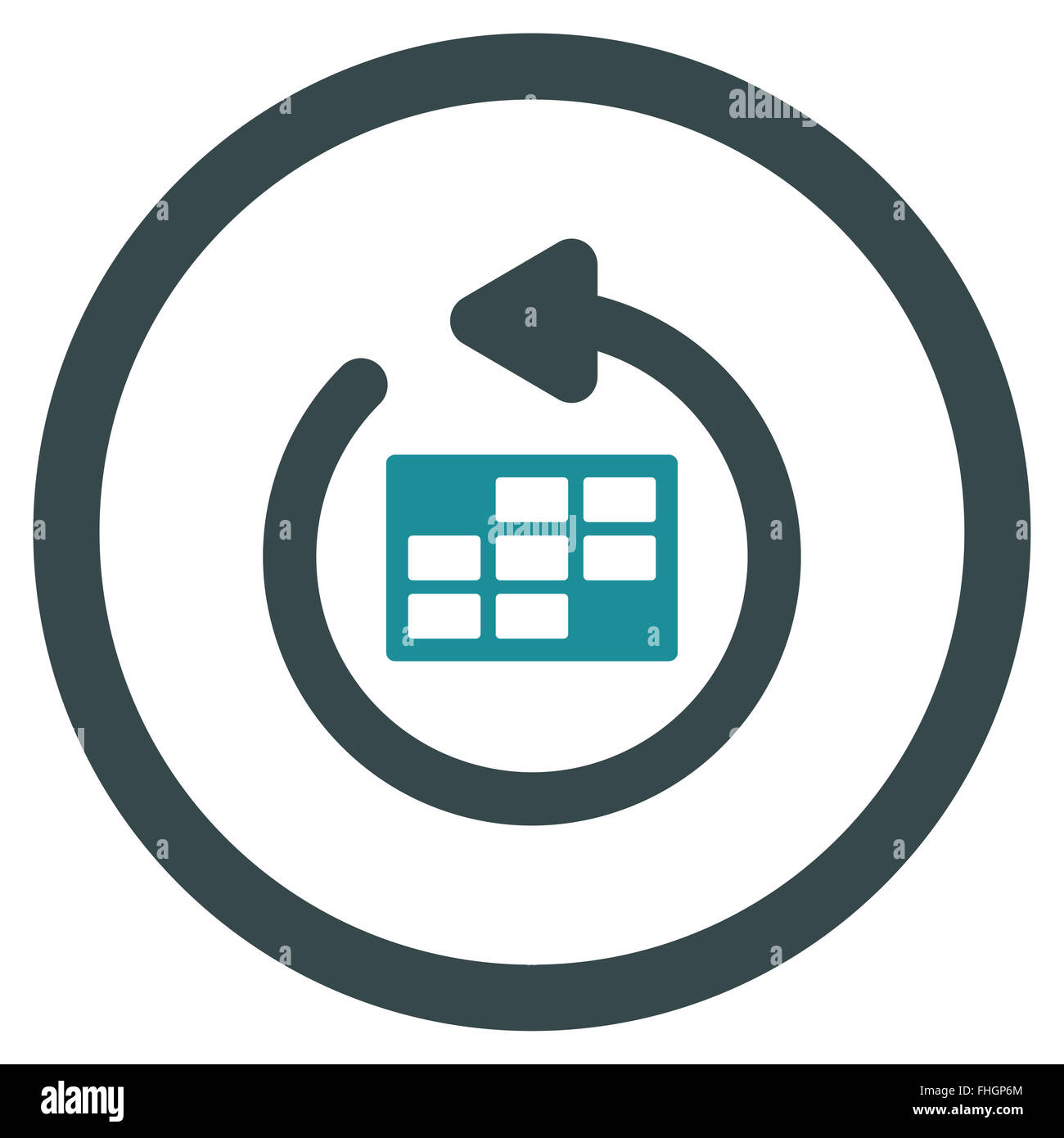 Refresh Calendar Icon Stock Photo - Alamy