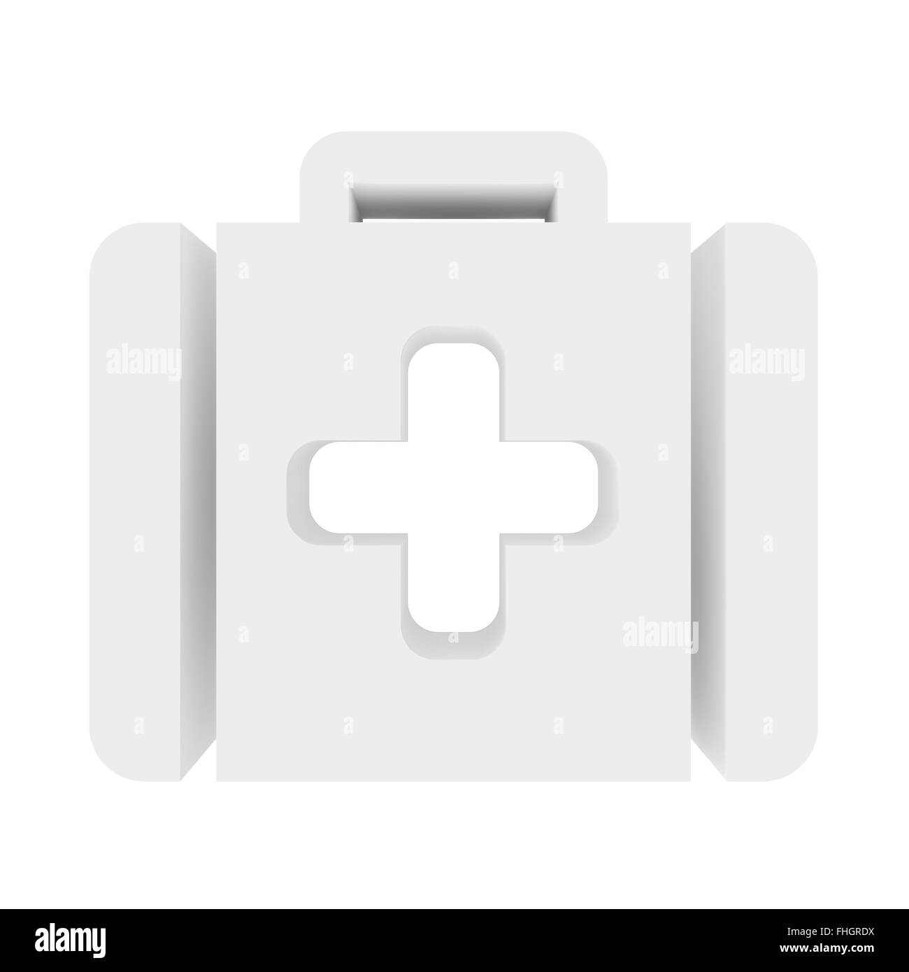 icon plus on a white background. 3d render Stock Photo - Alamy