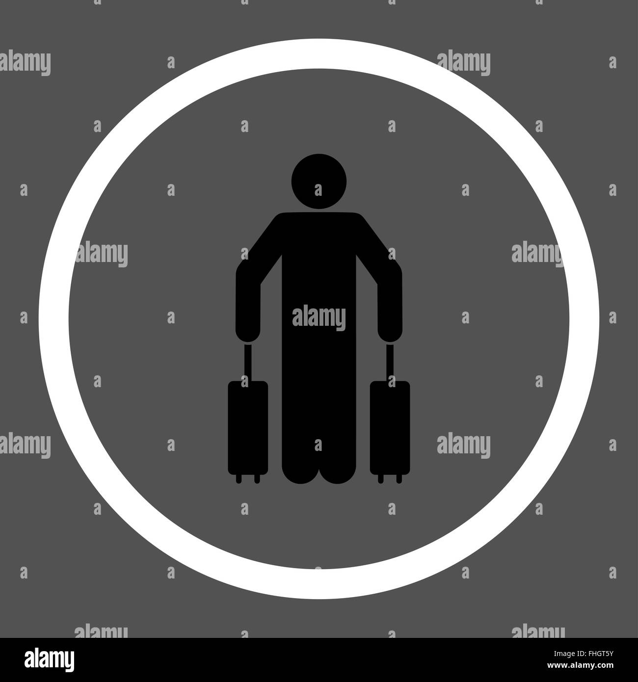 Passenger baggage icon Stock Photo - Alamy