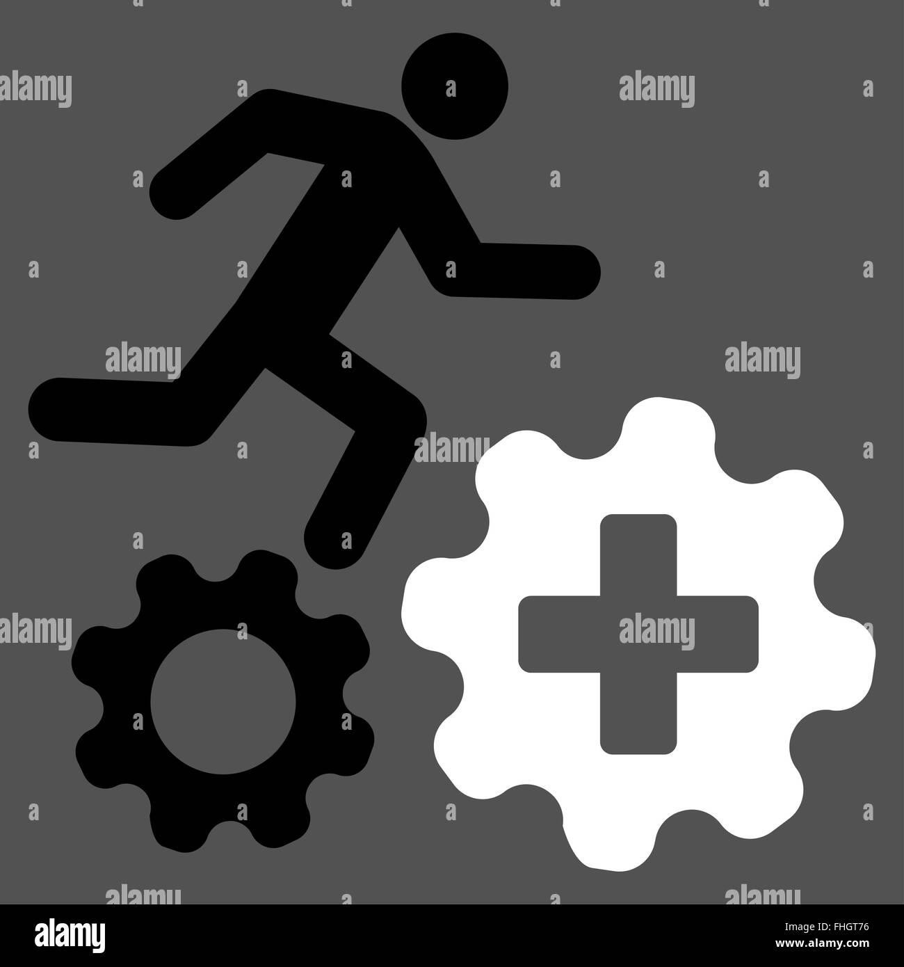 Treatment Process Icon Stock Photo - Alamy