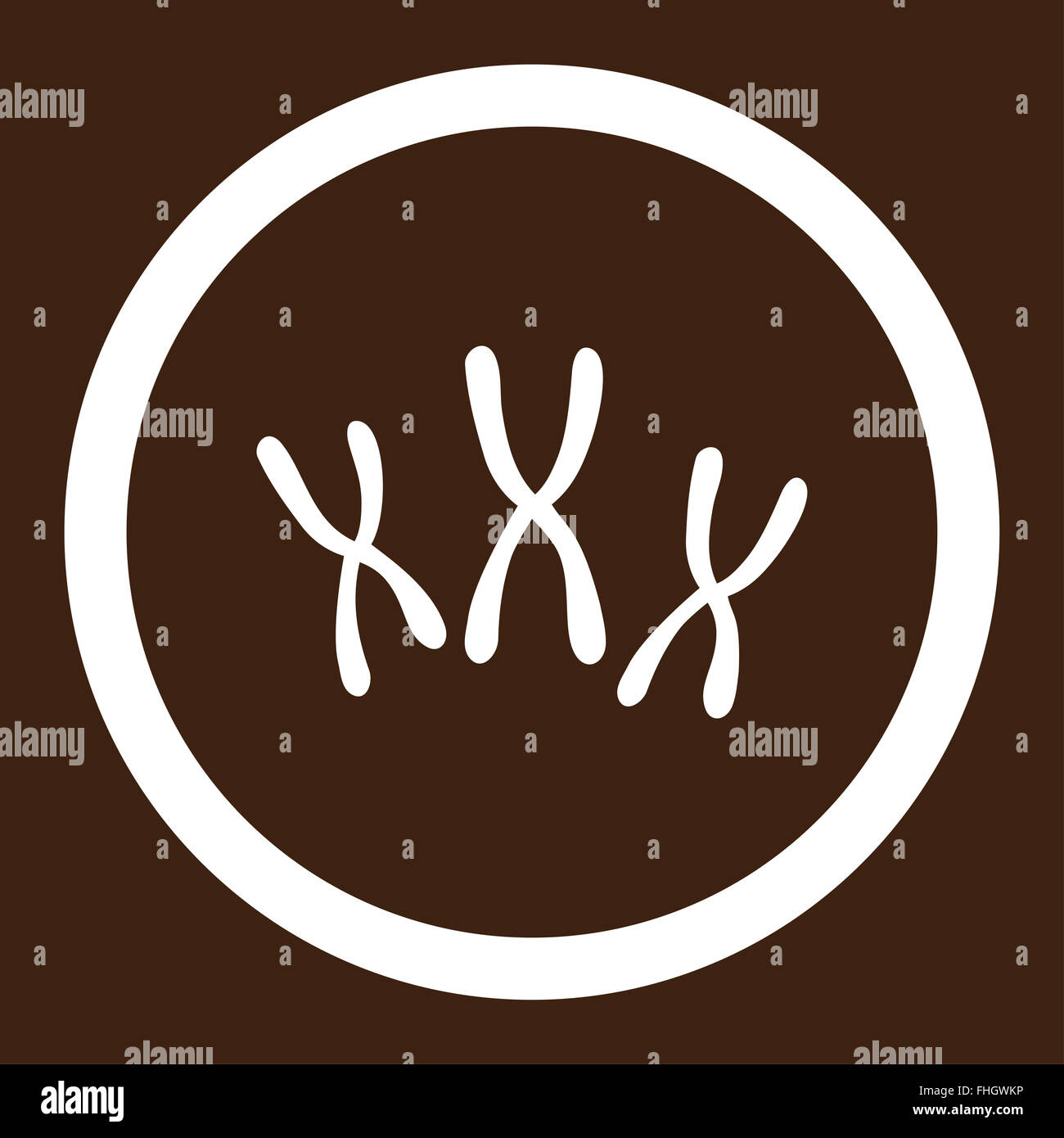 Chromosomes Rounded Vector Icon Stock Photo - Alamy