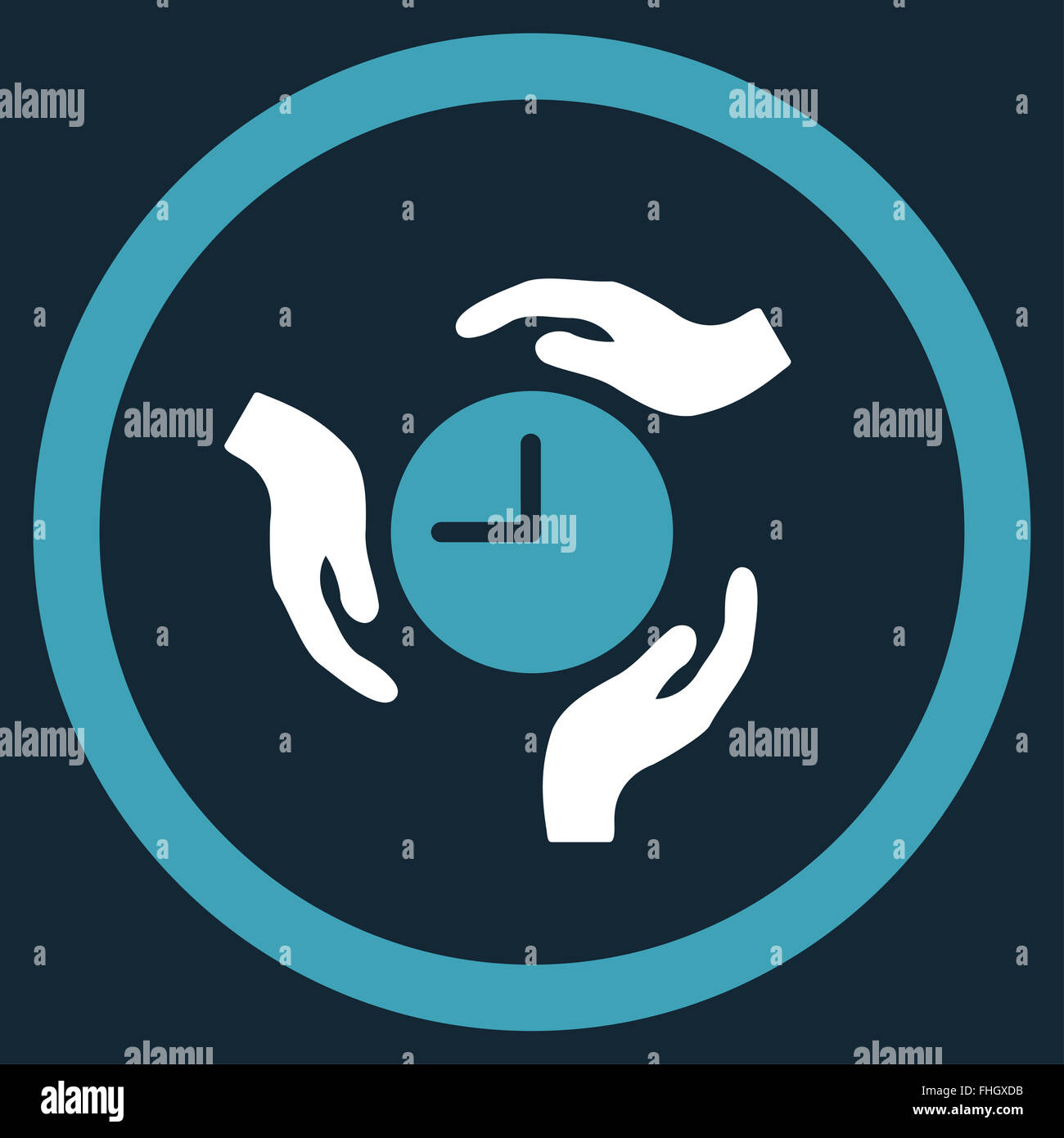 Time Care Icon Stock Photo - Alamy