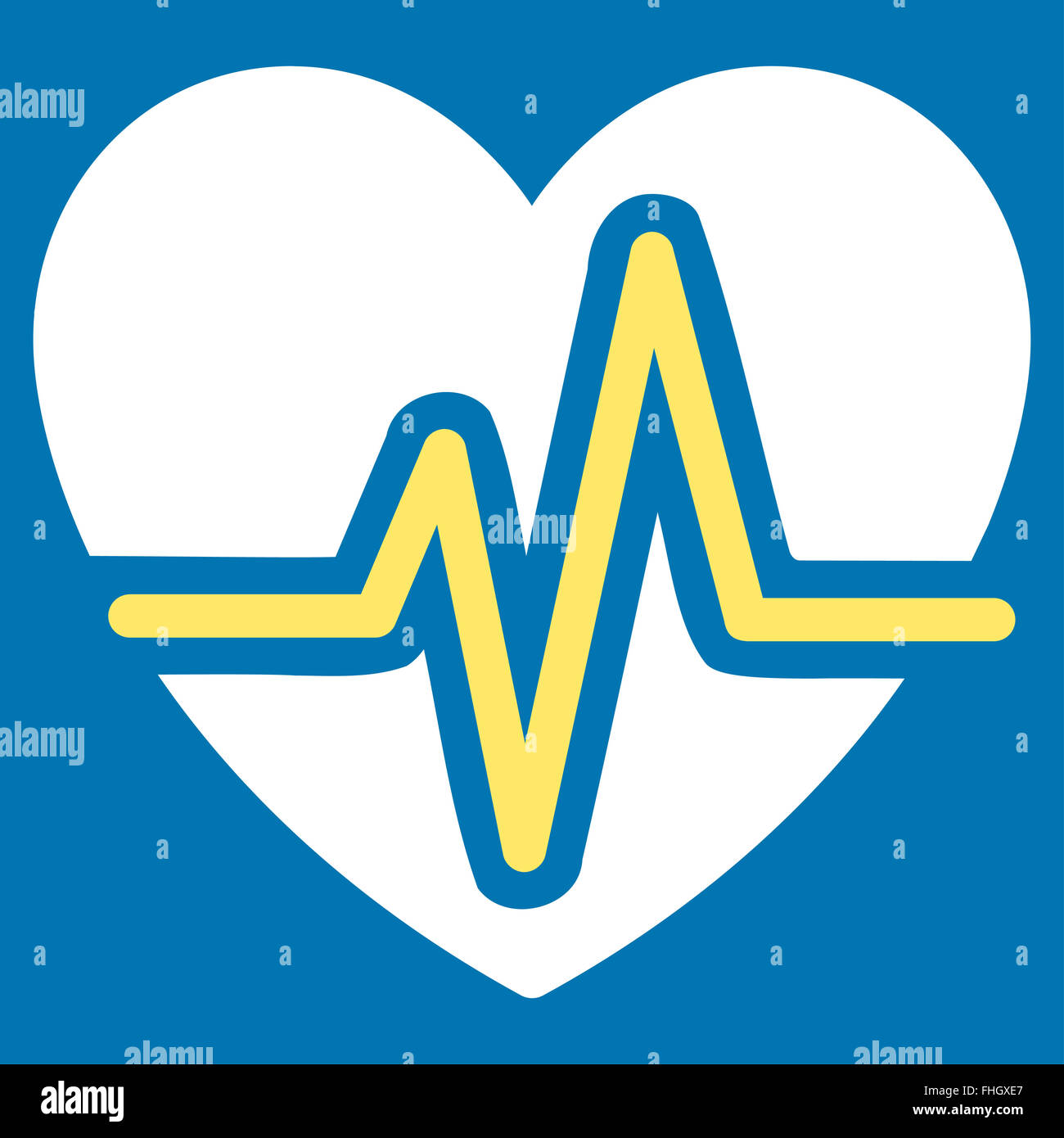 Heart Diagram Icon Stock Photo - Alamy