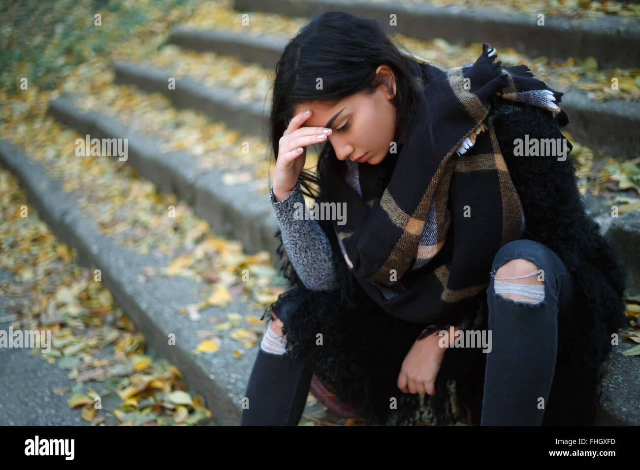 Depressed teen hi-res stock photography and images - Alamy