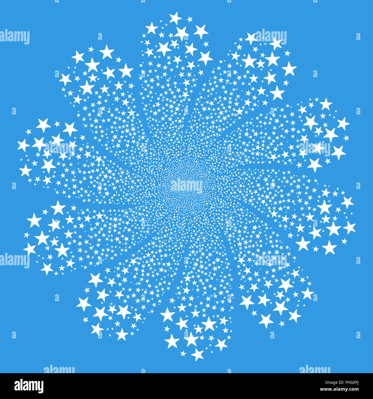 Star Salute Flower With Ten Petals Stock Photo - Alamy